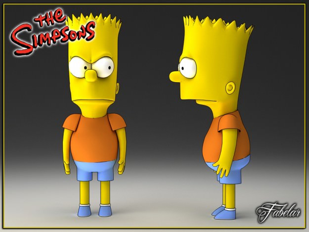 Bart Simpson en 3D - Imagui