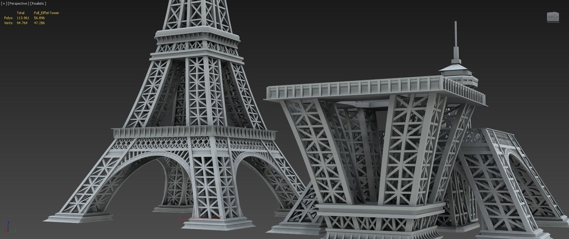 3D Printable - Eiffel Tower 3D Model 3D printable .max .obj .stl - CGTrader.com
