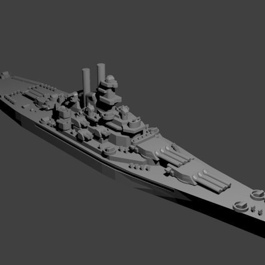 3D printable model German Miniature WWII Warship
