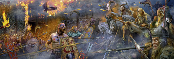 Attack of Germanic tribes against Celts -100BC | CGTrader