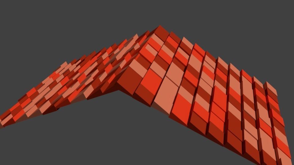 LowPoly Roof tile in minecraft 3D model | CGTrader