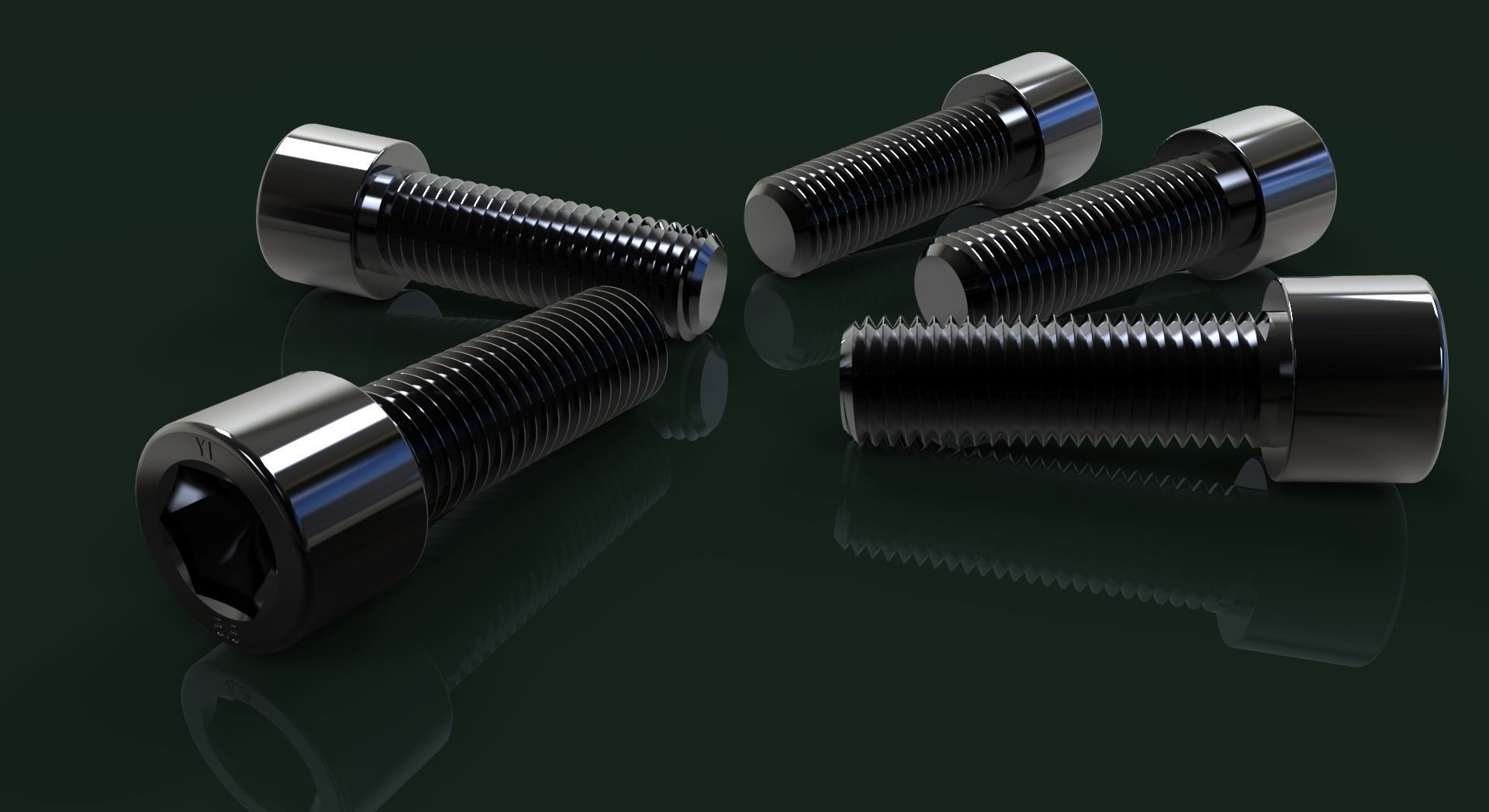 Allen screws free 3D model | CGTrader