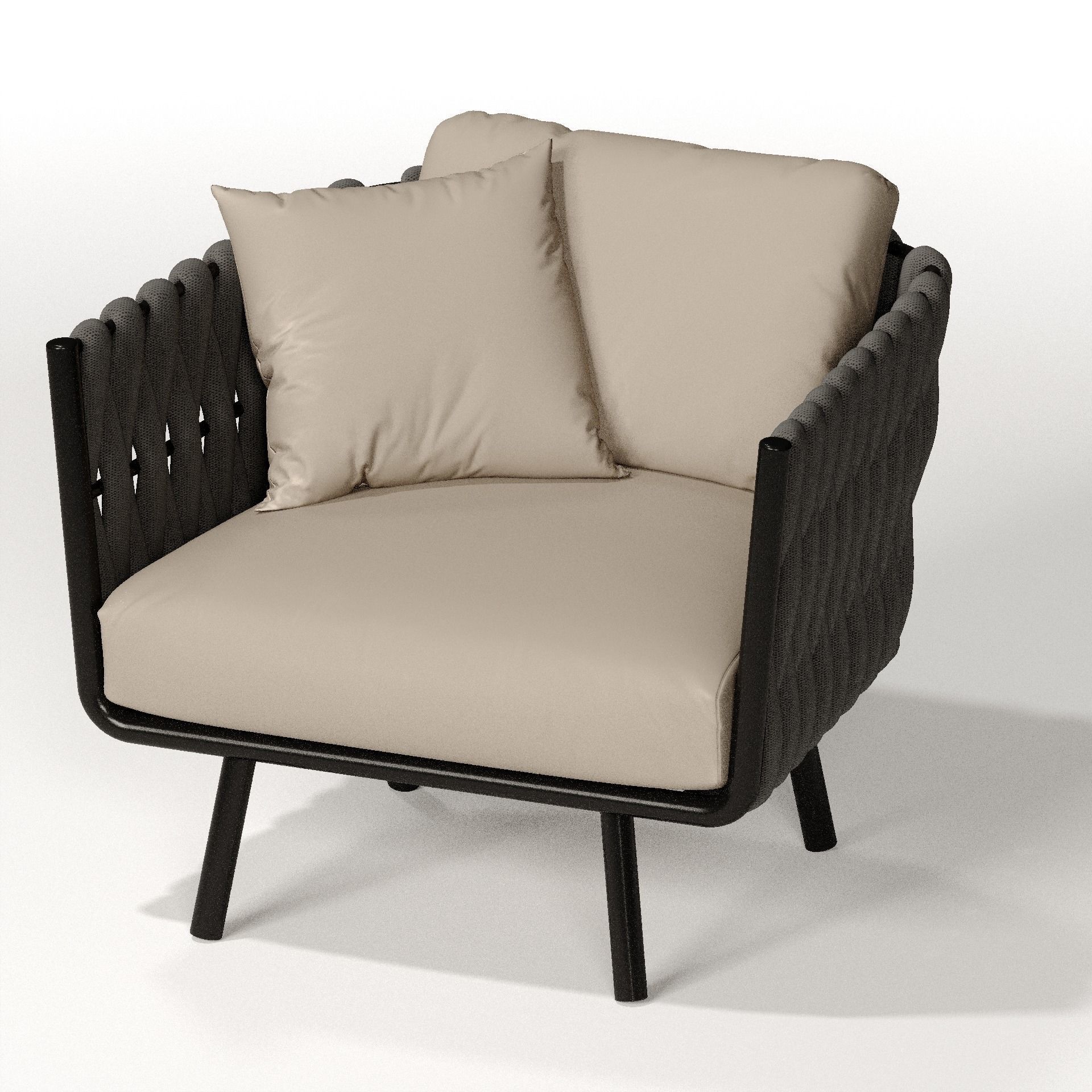 TRIBU TOSCA LOUNGE CHAIR 3D model | CGTrader