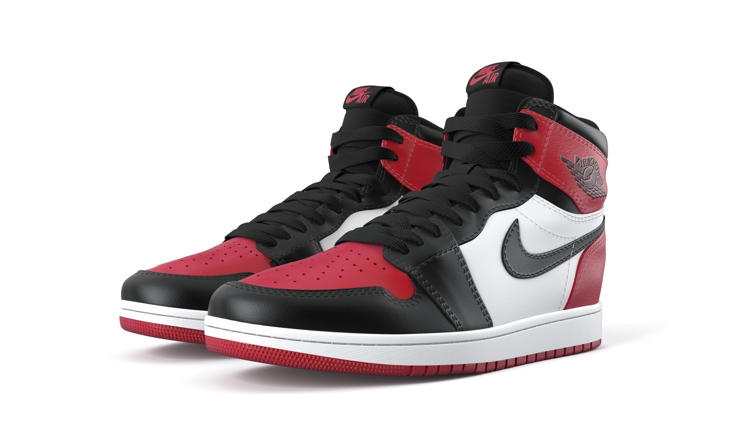 Air Jordan 1 Retro High PBR 3D model | CGTrader