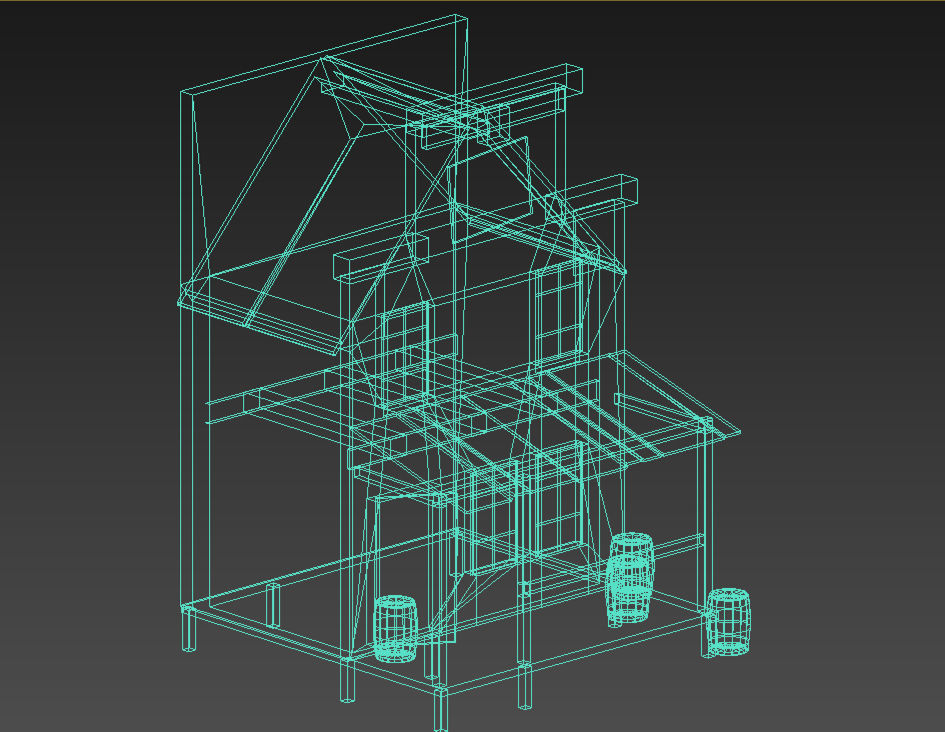 3D model tavern MOEs VR / AR / low-poly | CGTrader