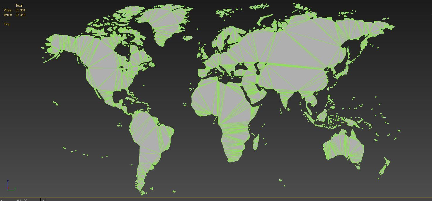 World map 3D model | CGTrader