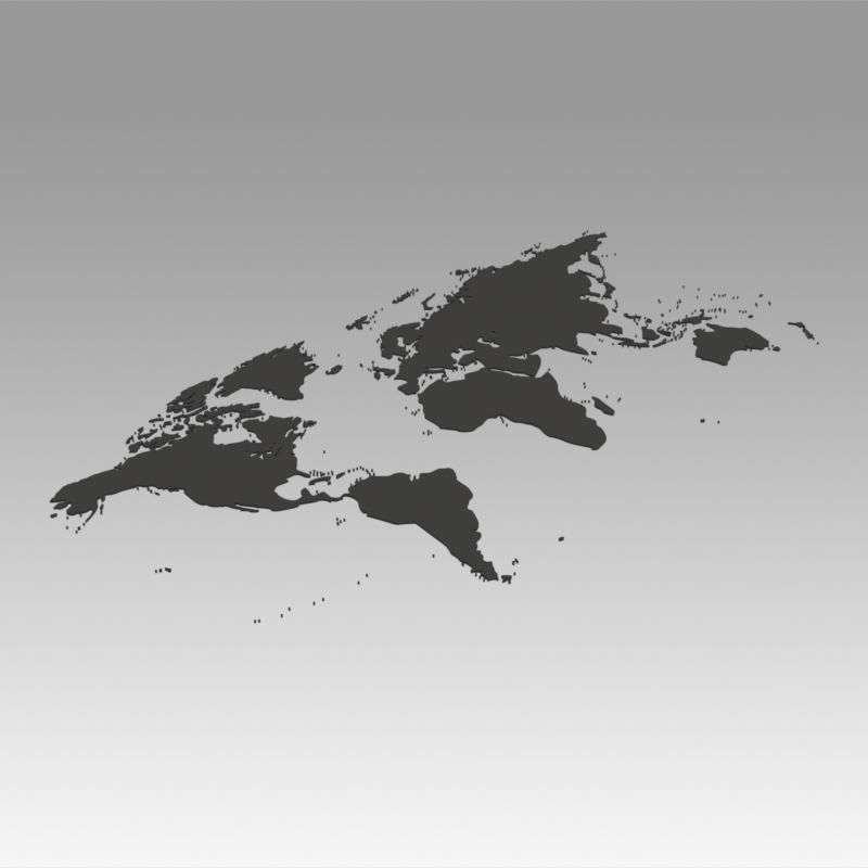 World map 3D model | CGTrader