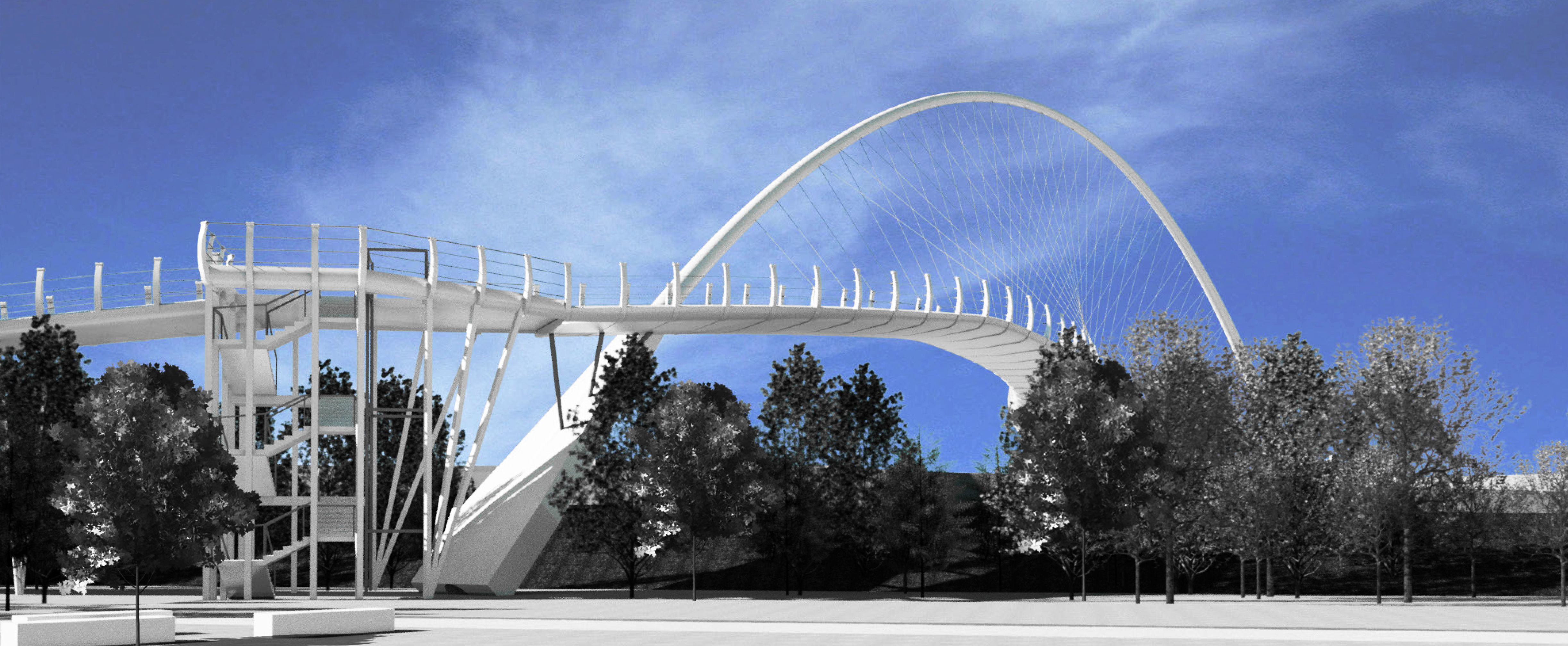 arch bridge 3d modell 3D model | CGTrader