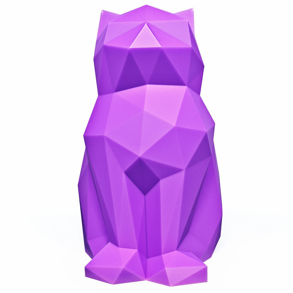 3D model Cat Low Poly 8 VR / AR / low-poly | CGTrader