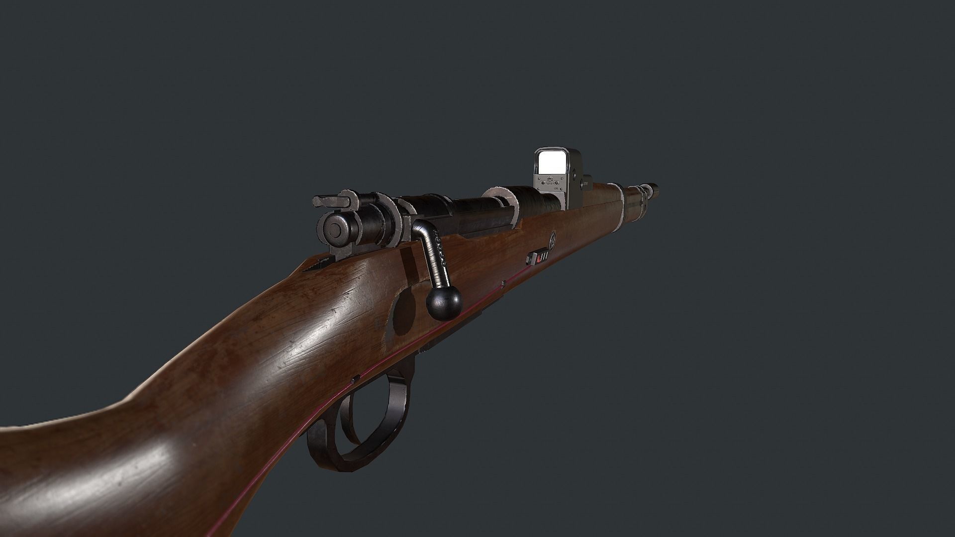 The upgraded Mauser 98k rifle free VR / AR / low-poly 3D model | CGTrader