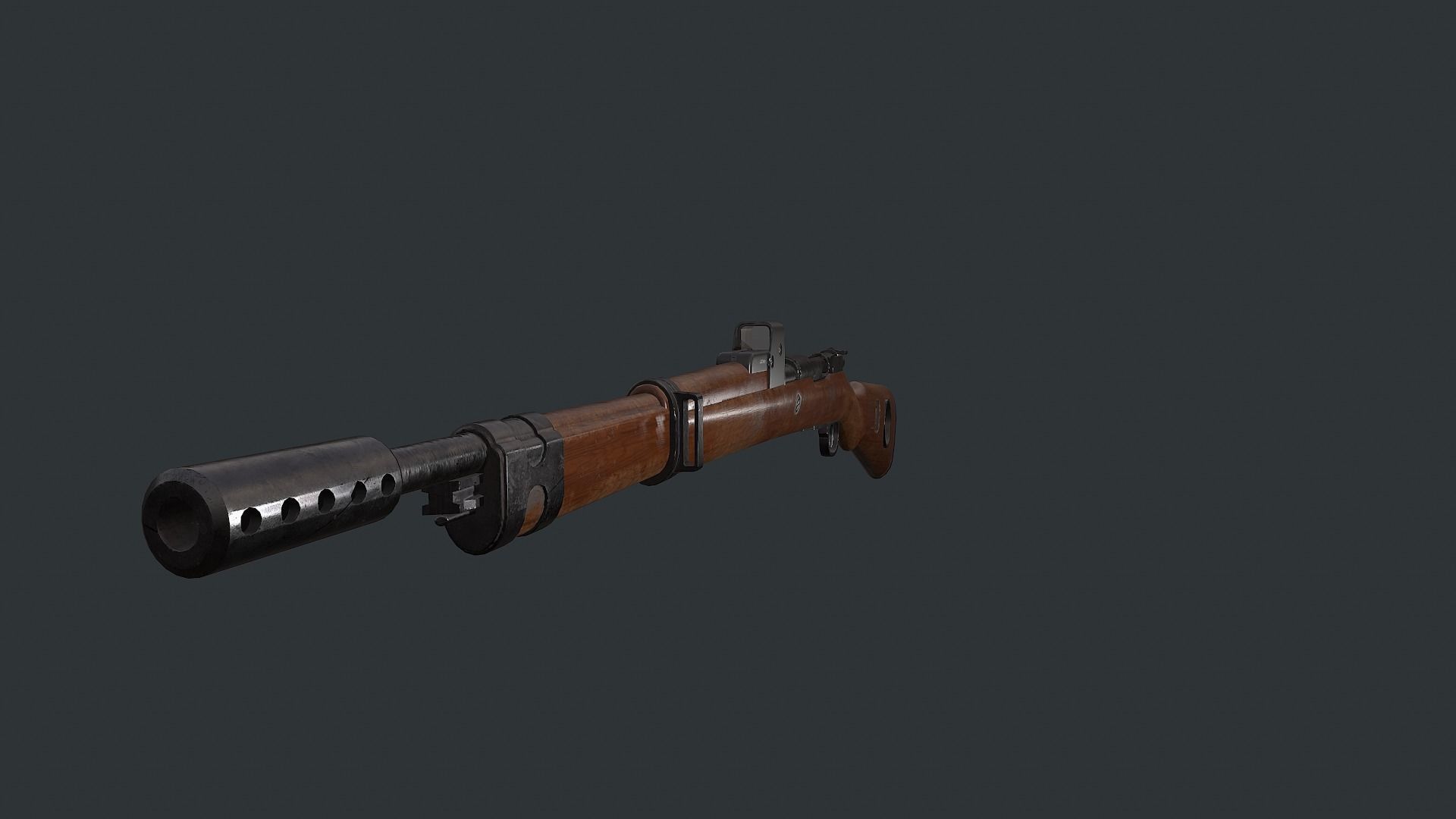 The upgraded Mauser 98k rifle free VR / AR / low-poly 3D model | CGTrader