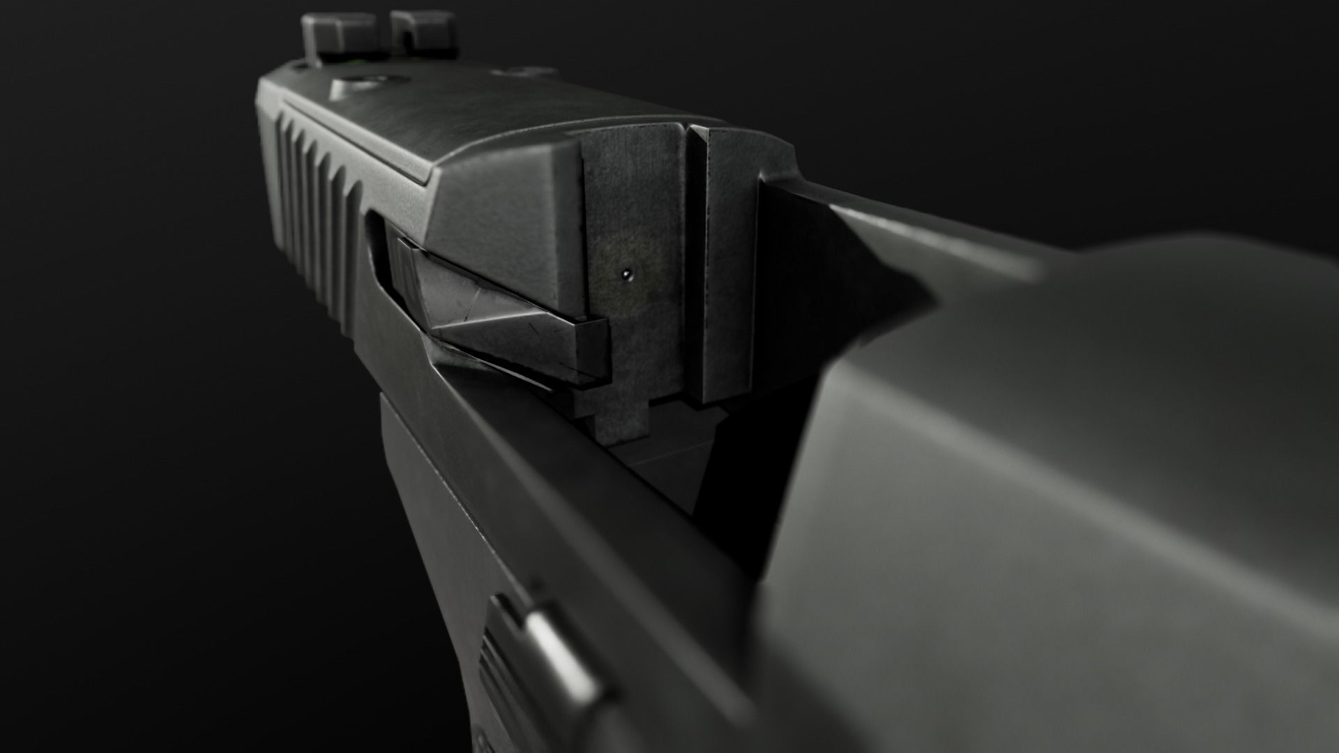 3D model Sig Sauer P320 Full Size Modular 9MM Handgun VR / AR / low ...