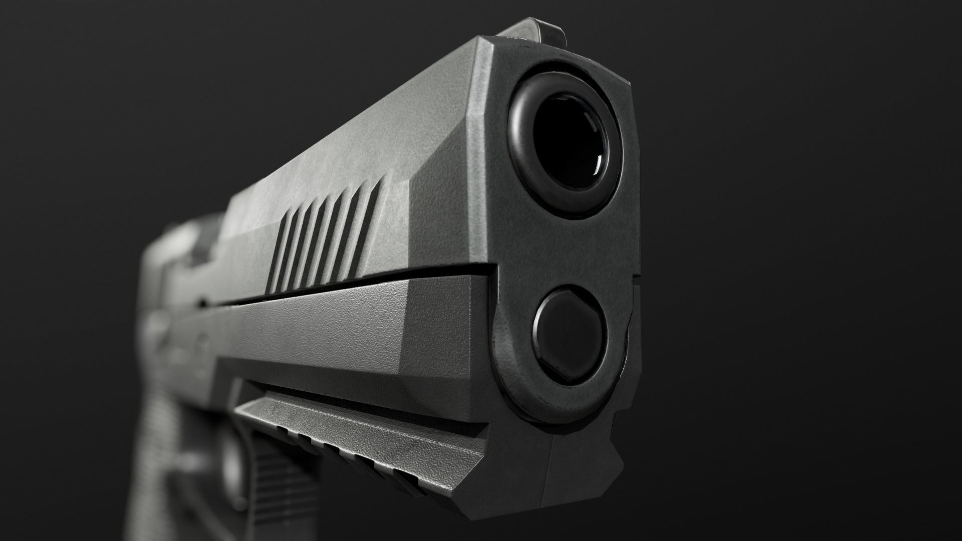 3D model Sig Sauer P320 Full Size Modular 9MM Handgun VR / AR / low ...