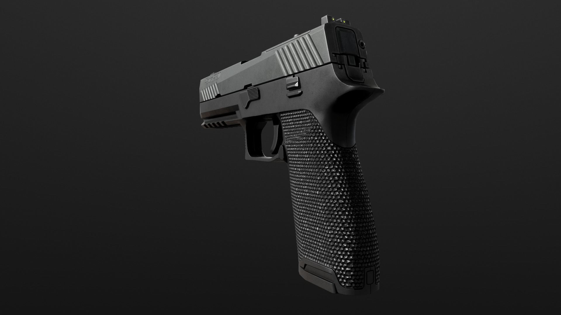 3D model Sig Sauer P320 Full Size Modular 9MM Handgun VR / AR / low ...