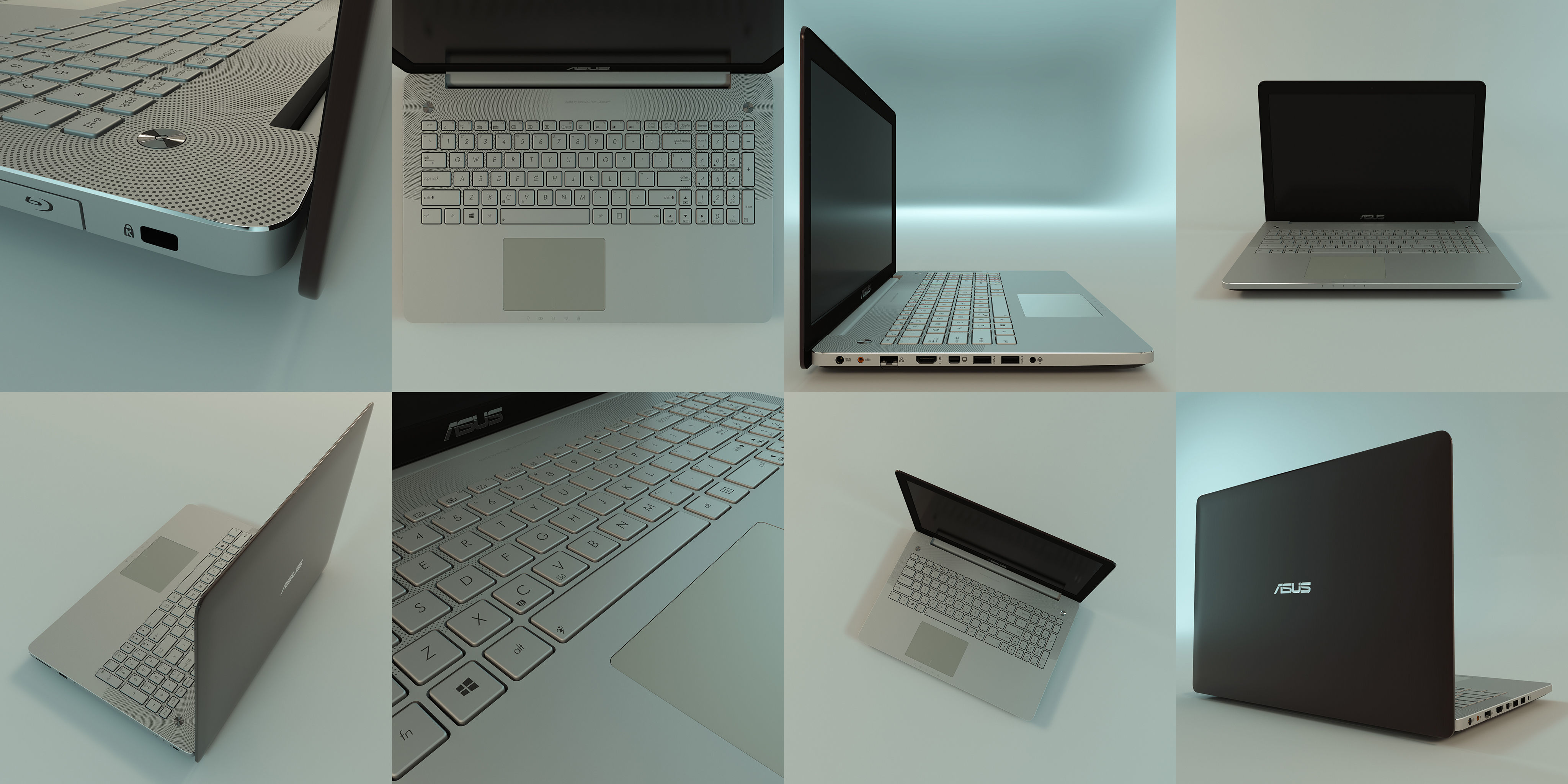 Asus Laptop N550JK 3D model | CGTrader