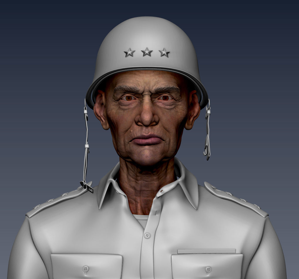 Old Man General 3D model | CGTrader