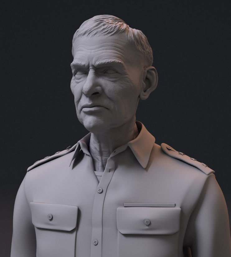 Old Man General 3D model | CGTrader