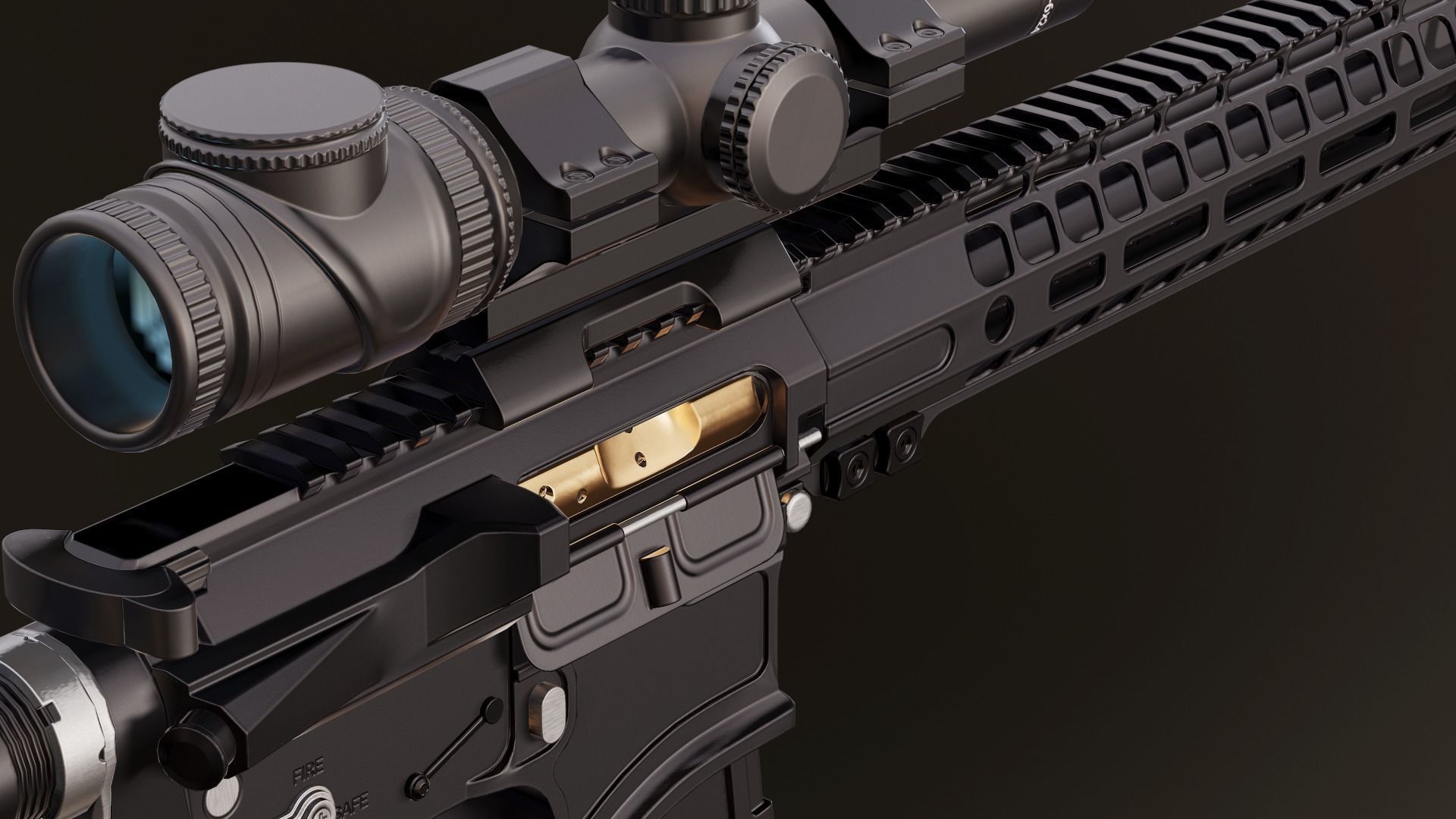 3D model Colt AR-15 VR / AR / low-poly | CGTrader