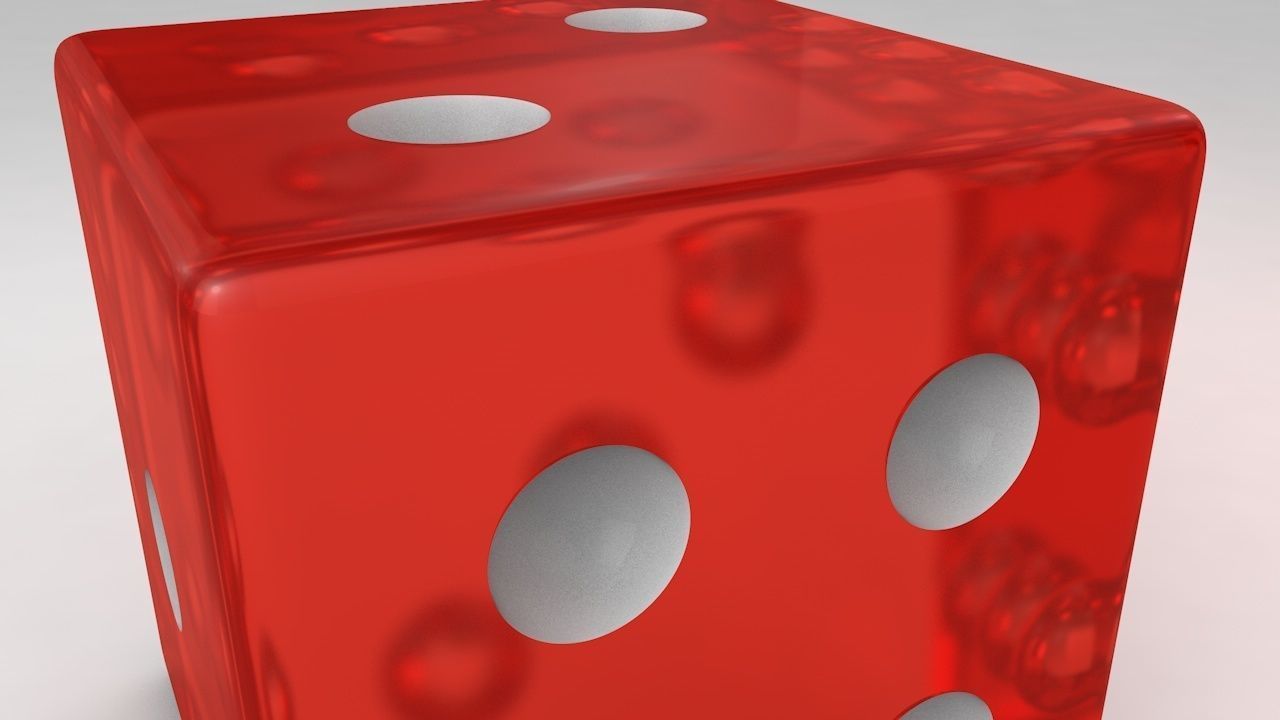 3D Red Dice 3D model | CGTrader
