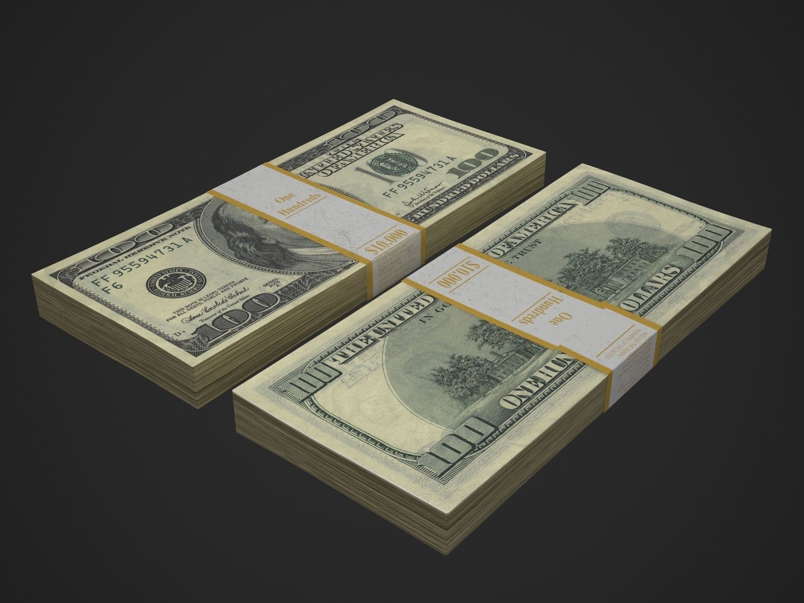 3D model Money Dollars VR / AR / low-poly | CGTrader