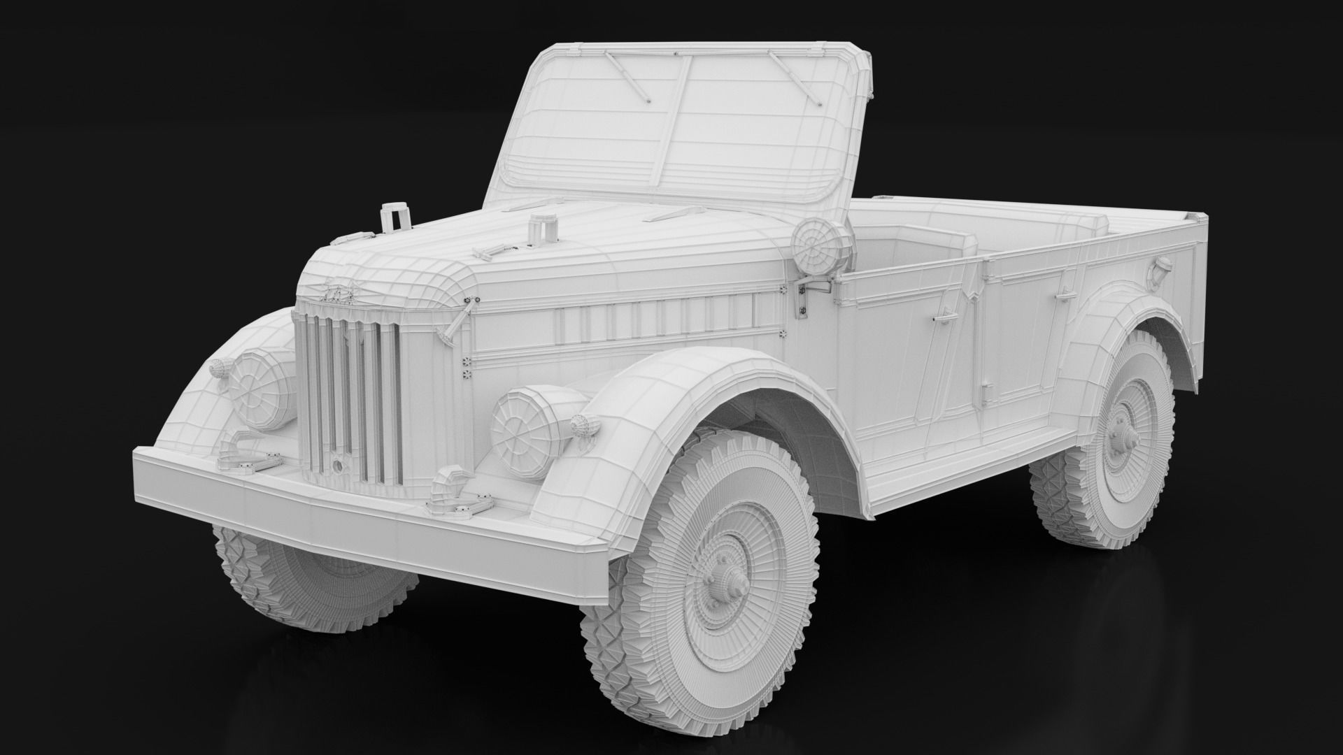 1970 GAZ-69a 3D model | CGTrader