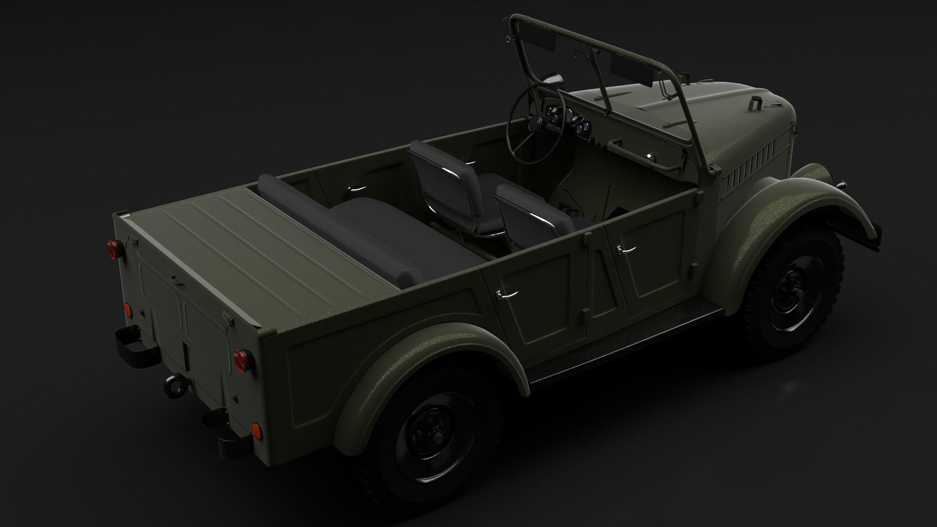 1970 GAZ-69a 3D model | CGTrader
