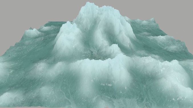 3D model ice mountain VR / AR / low-poly | CGTrader