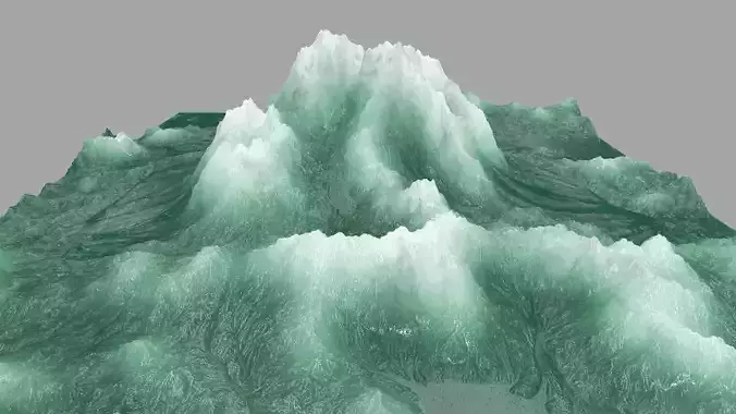 3D model ice mountain VR / AR / low-poly | CGTrader