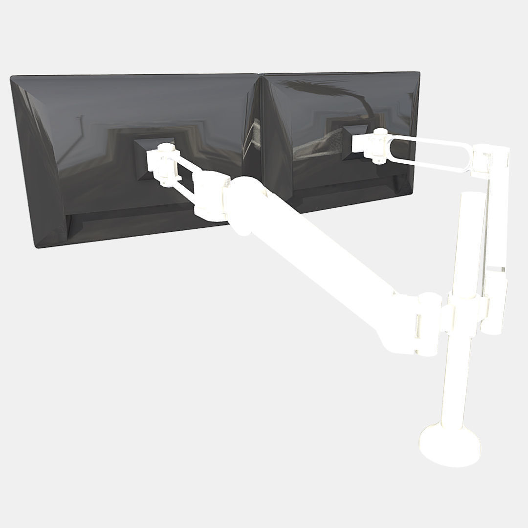 3D model Dual Monitor Arm VR / AR / low-poly | CGTrader