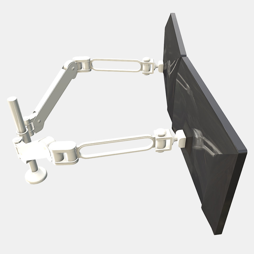3D model Dual Monitor Arm VR / AR / low-poly | CGTrader
