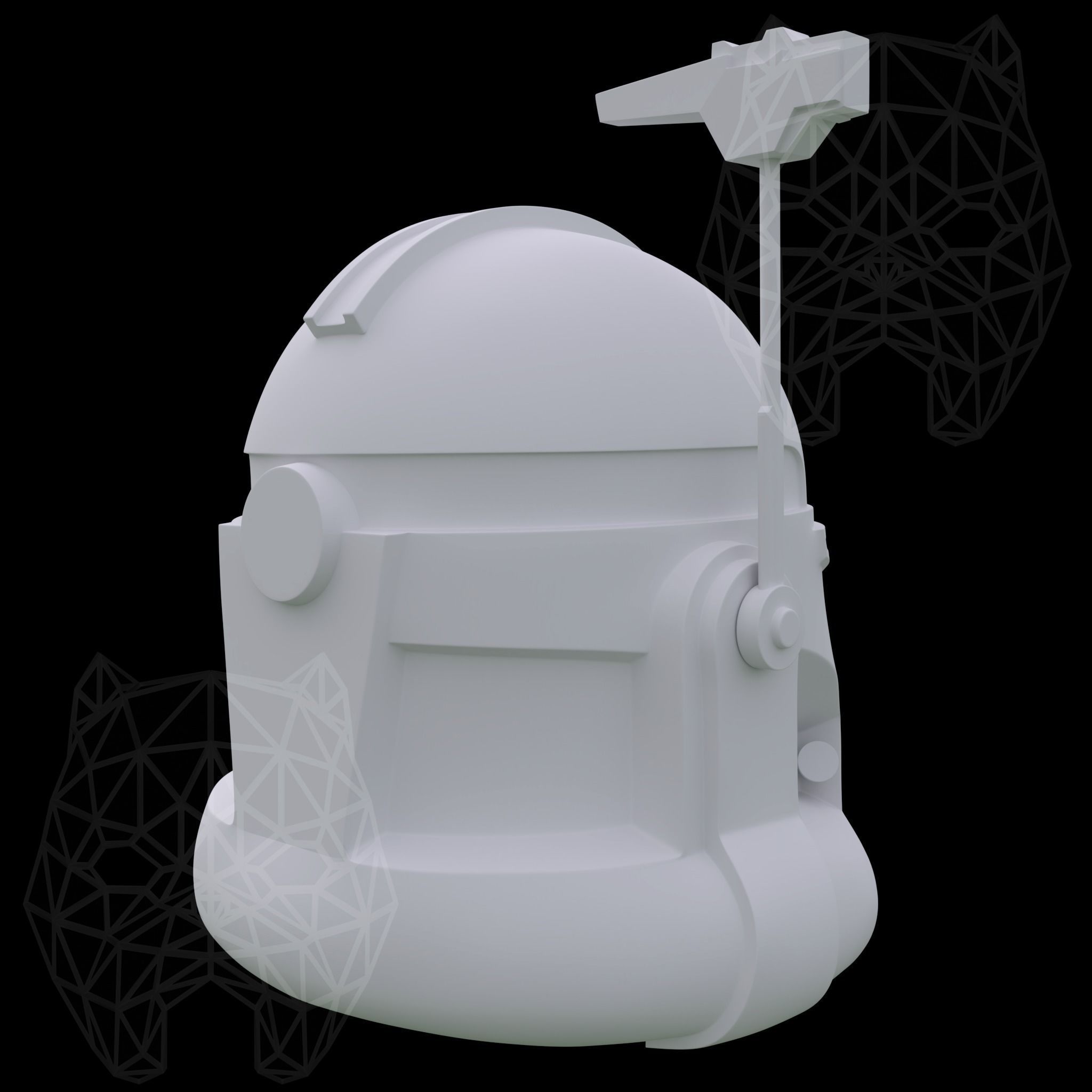 Commander Wolffe Helmet 3D model 3D printable | CGTrader