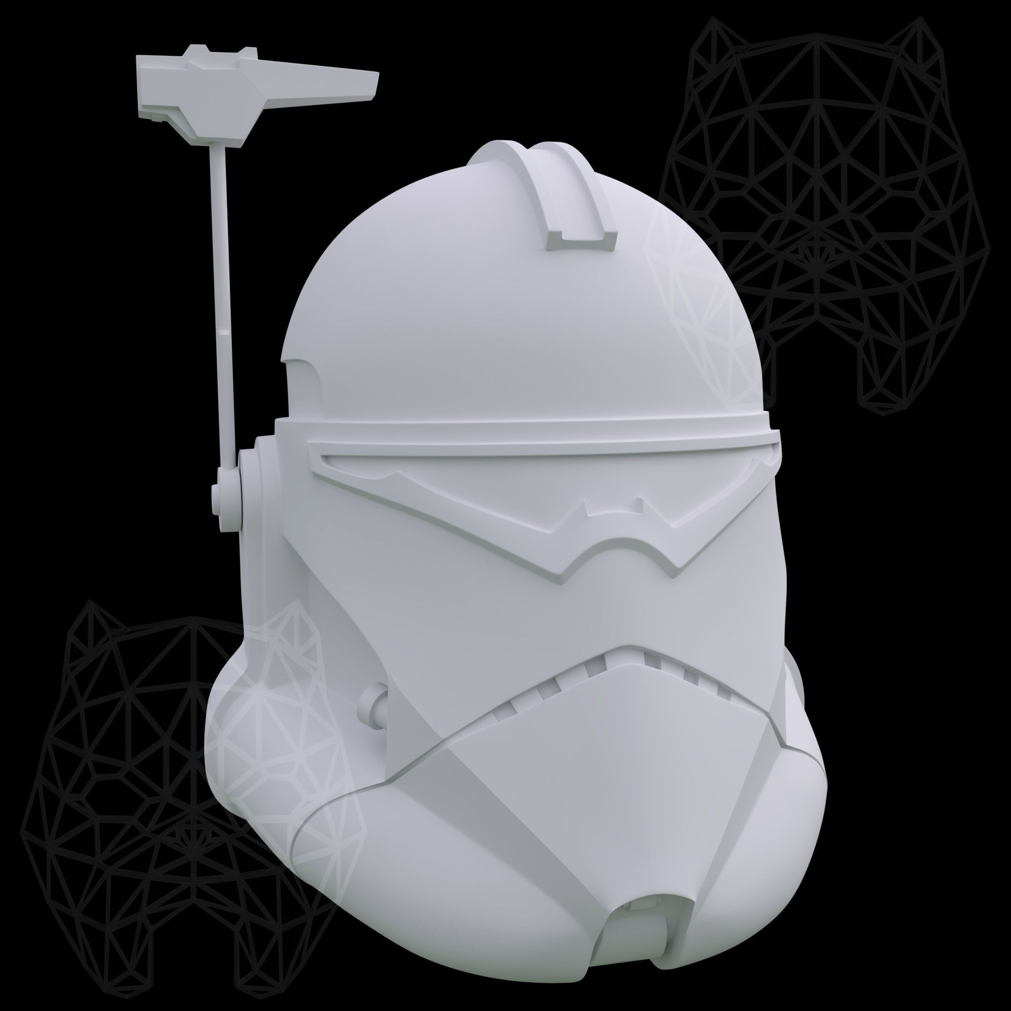 Commander Wolffe Helmet 3D model 3D printable | CGTrader