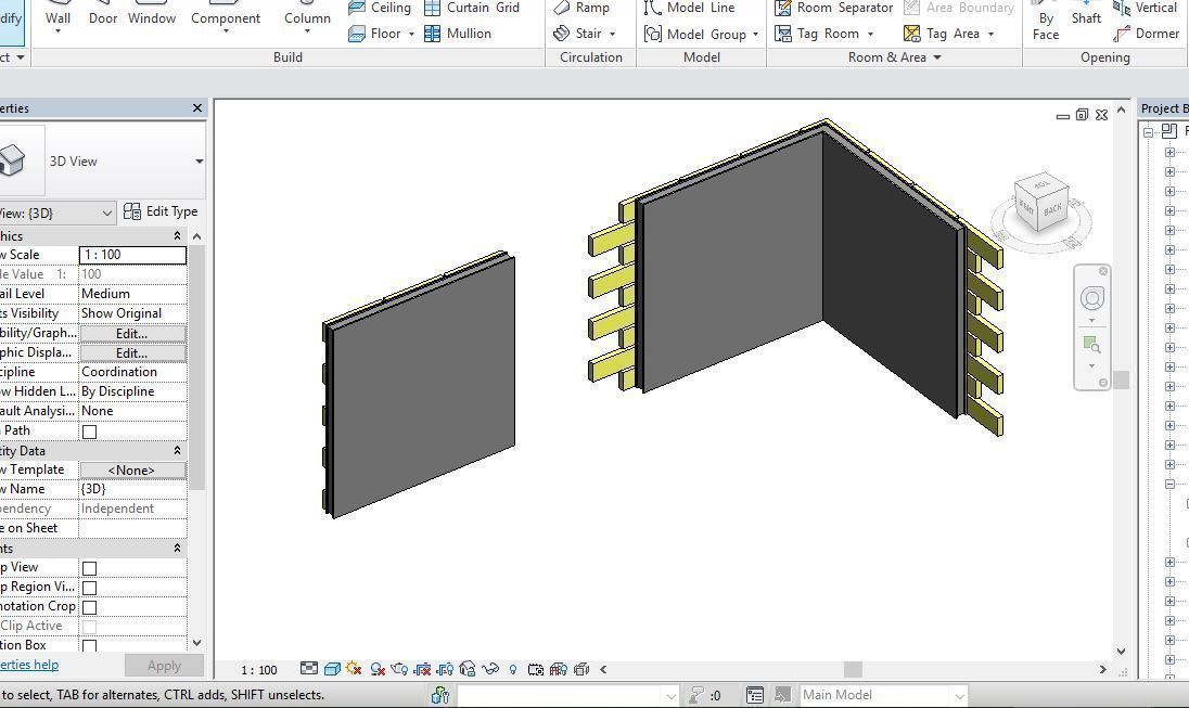 Revit Family For Wall Cladding 3D model | CGTrader