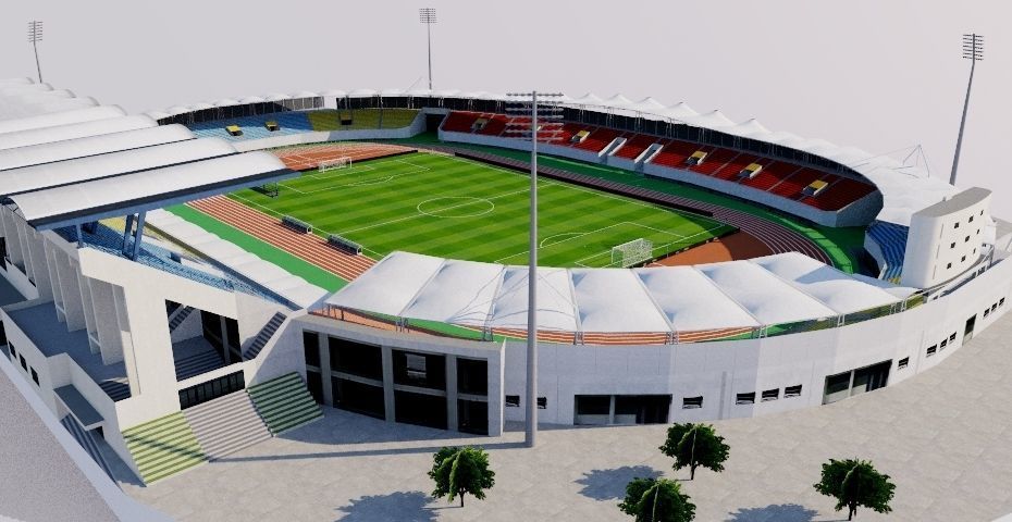 Seongnam Stadium - South Korea 3D model | CGTrader