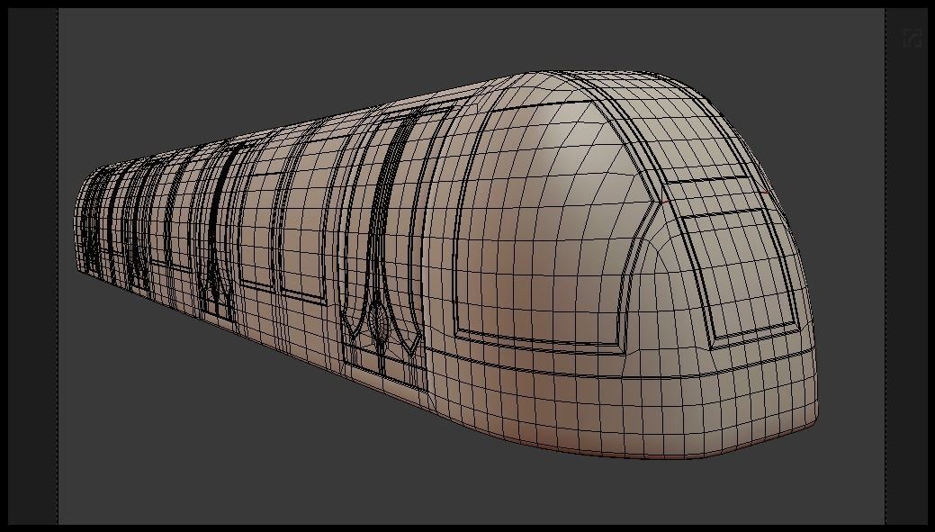 Sci-fi subway car PBR 3D model | CGTrader