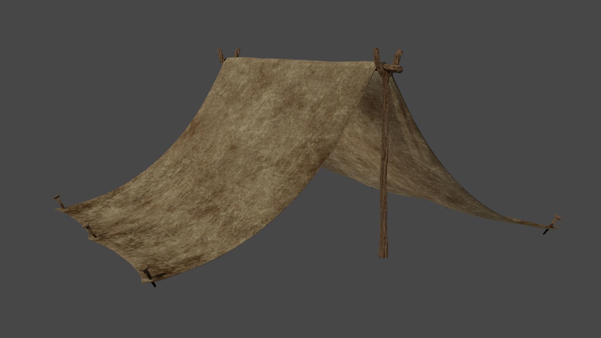 Rustic Tent 3D model | CGTrader