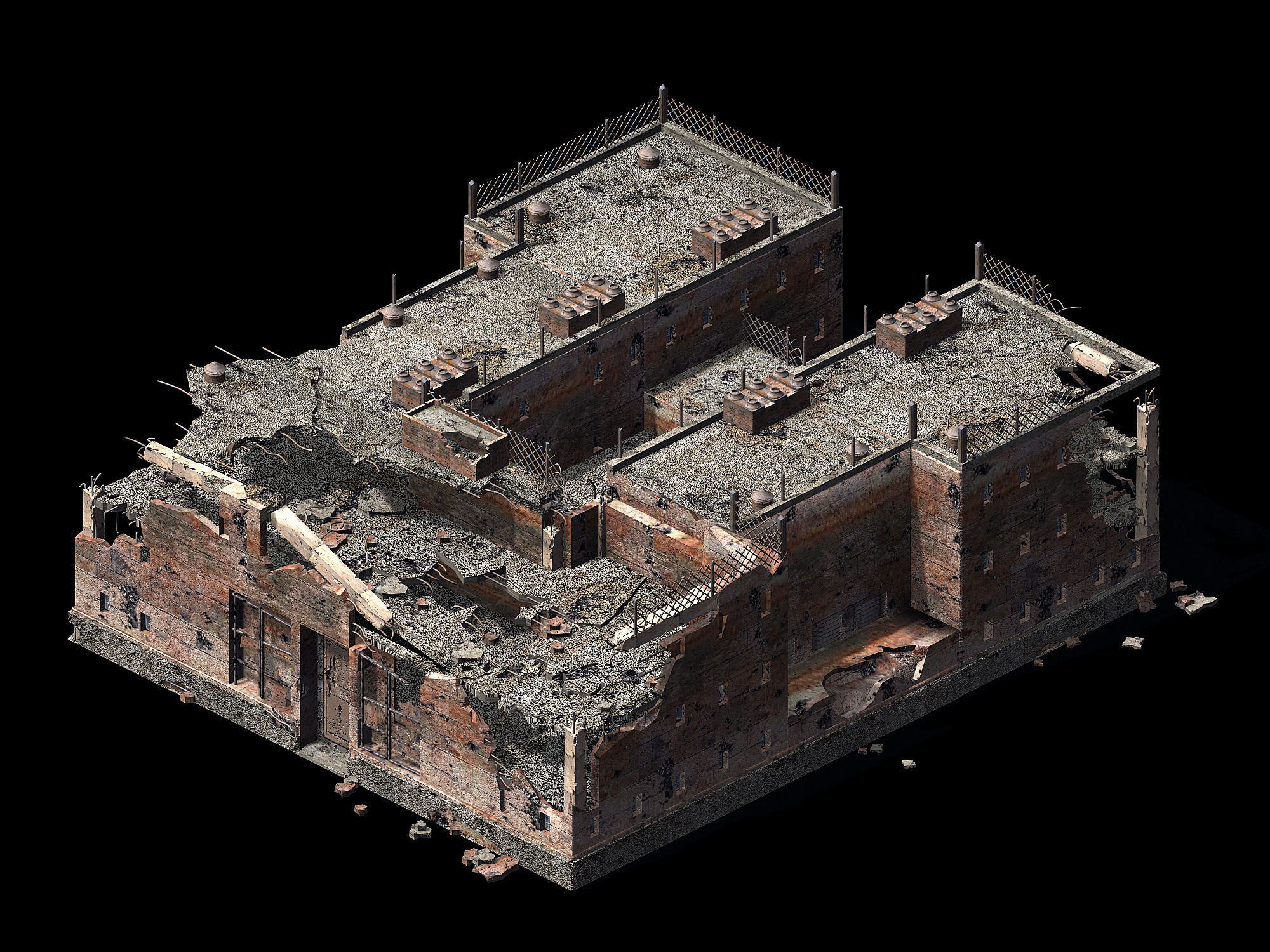 War-city-scars 01 3D model | CGTrader