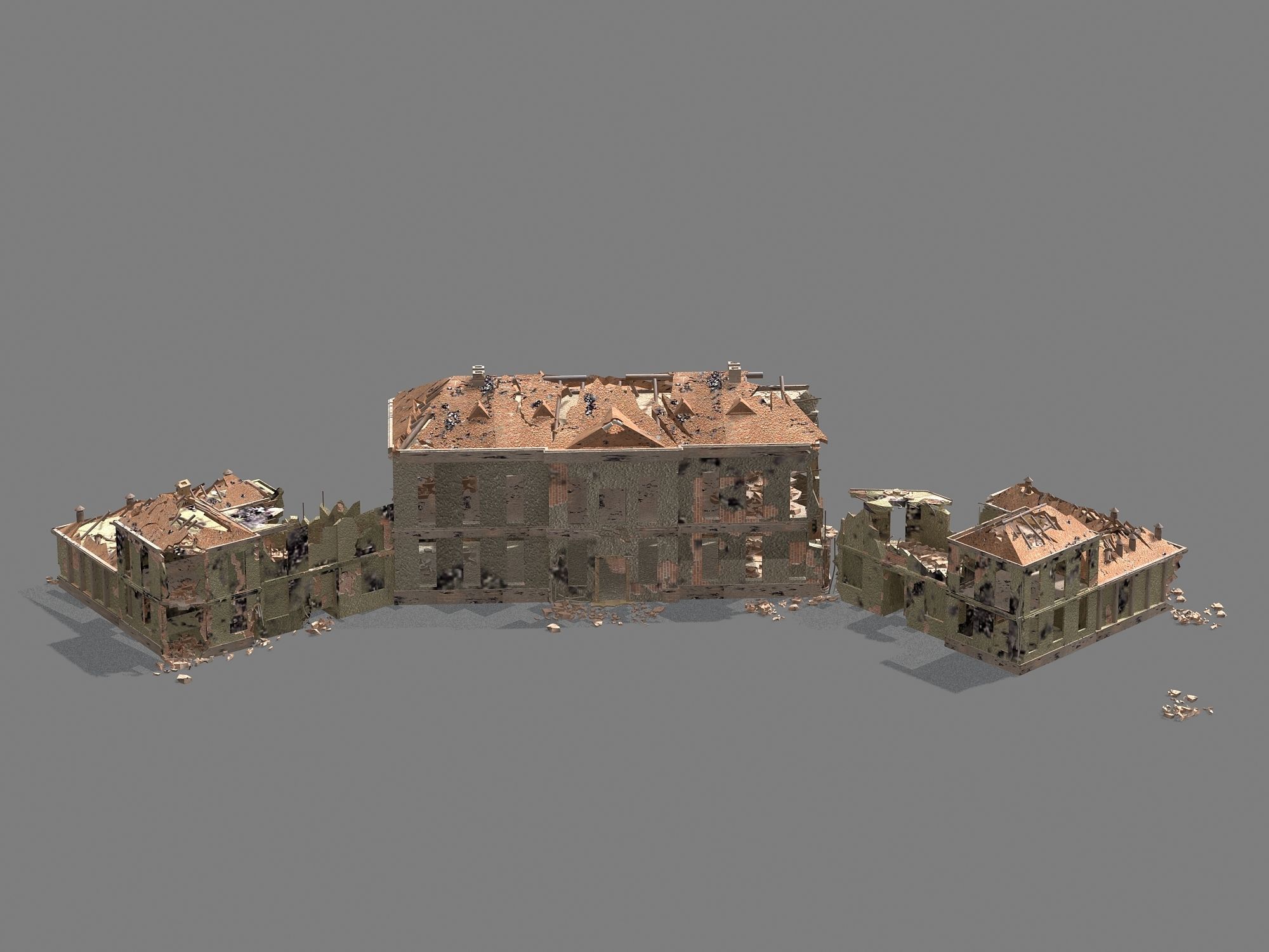 War-city-scars 05 3D model | CGTrader