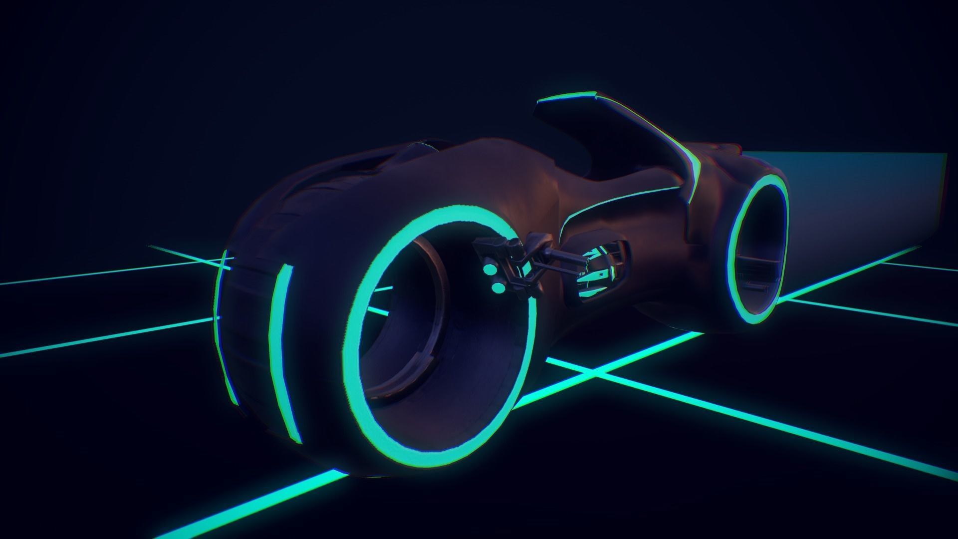 3D model Light Cycle TRON VR / AR / low-poly | CGTrader