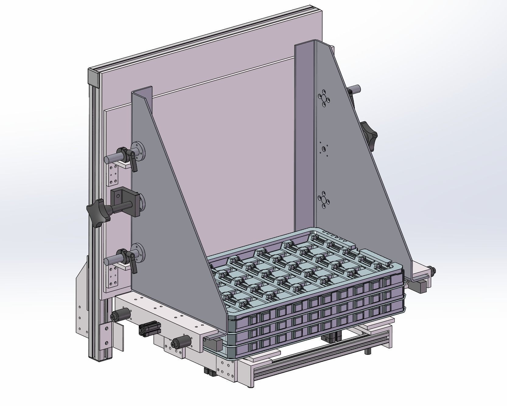 Tray loading mechanism 3D model animated | CGTrader
