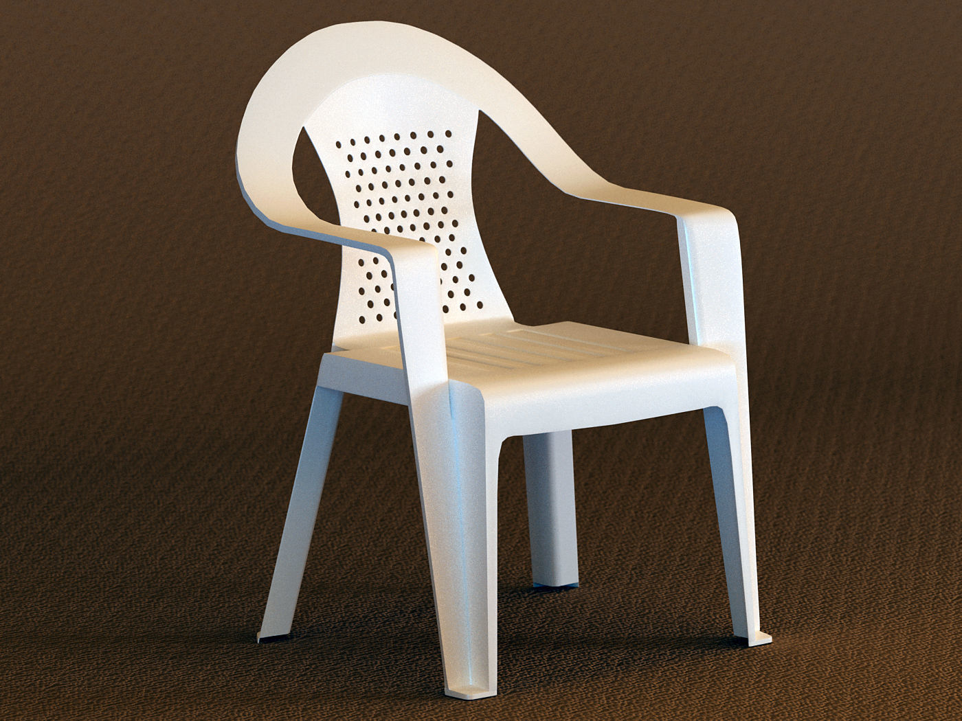 3D Model Collection Plastic Chairs - 3 Types VR / AR / low-poly | CGTrader