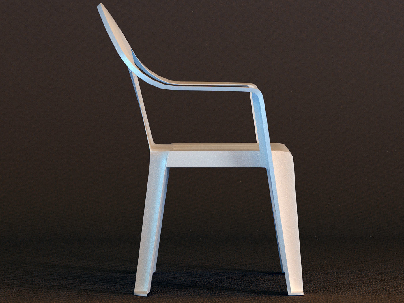 3D Model Collection Plastic Chairs - 3 Types VR / AR / low-poly | CGTrader