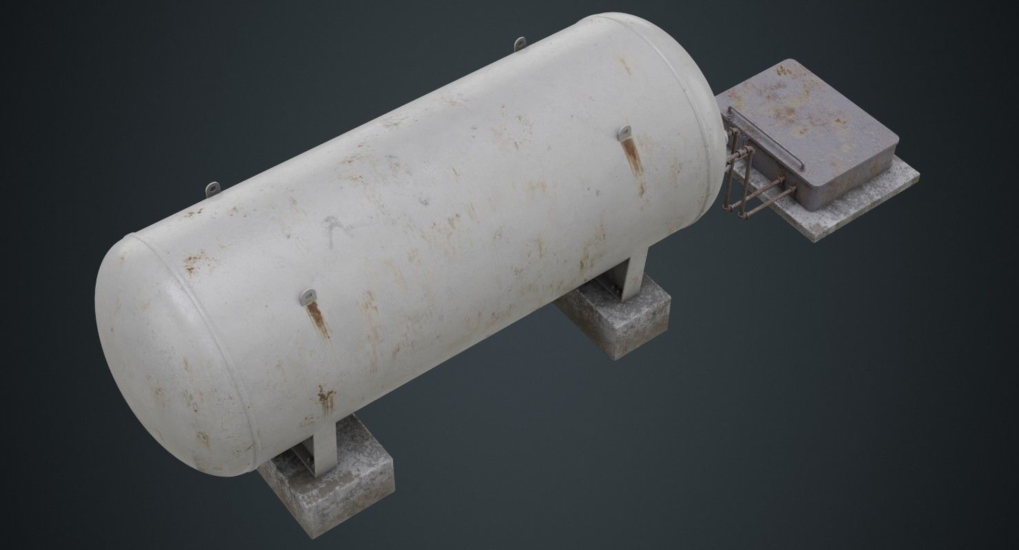 3D model Industrial Gas Tank 2B VR / AR / low-poly | CGTrader