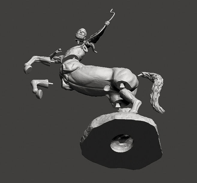 Centaur statue of horse with bow and arrow 3D model 3D printable | CGTrader