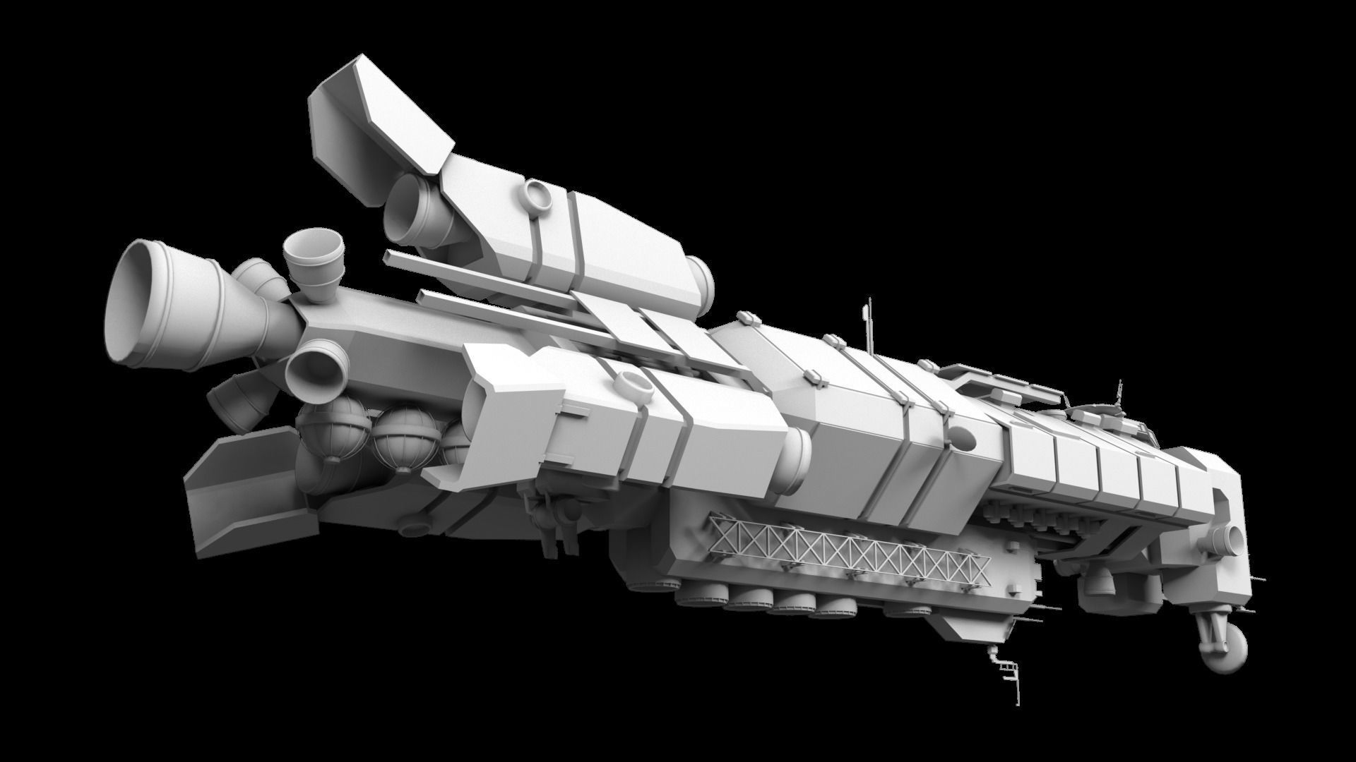 Sentinel Combat Frigate 3D model | CGTrader