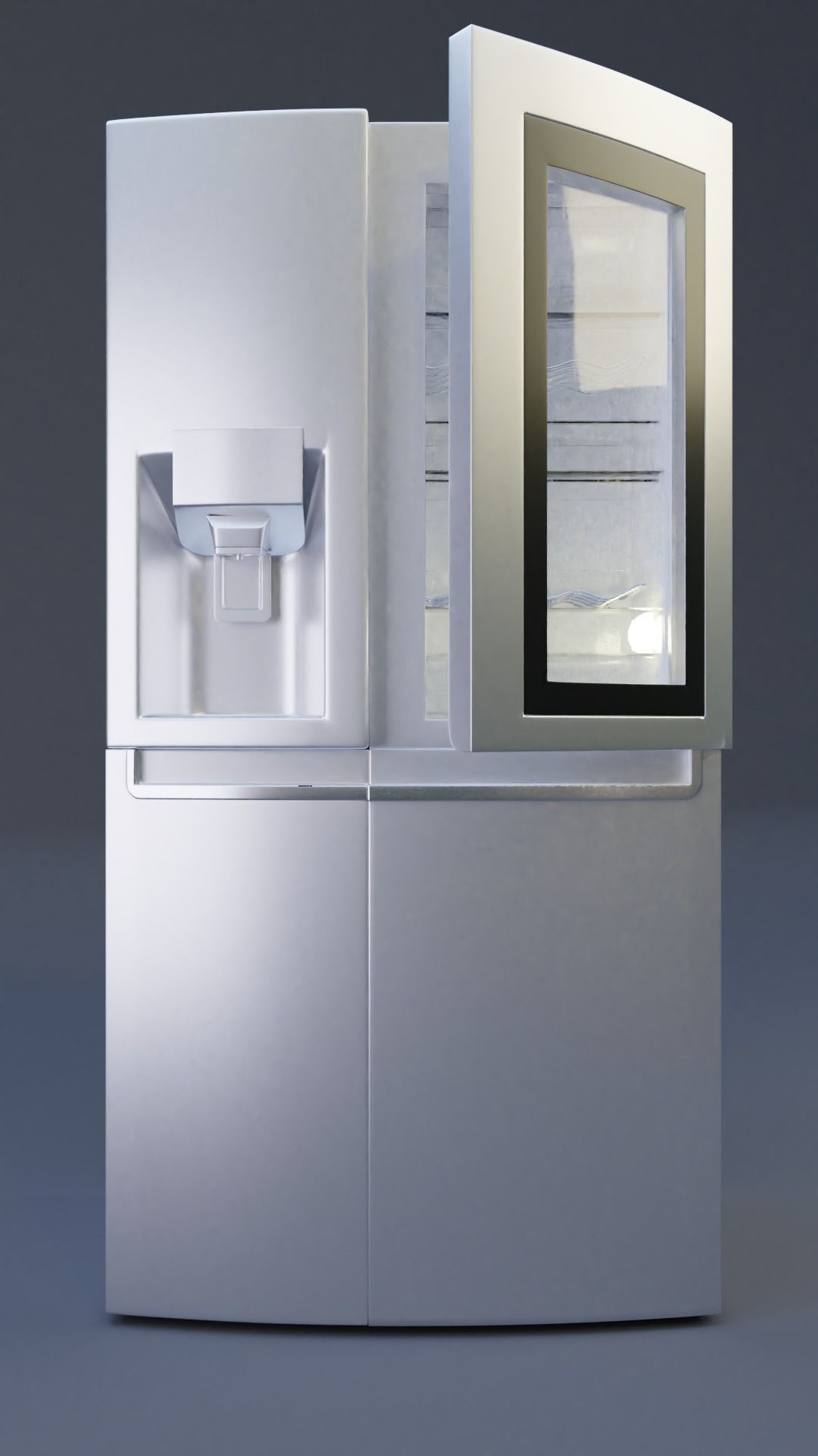 double door lg fridge 3D model | CGTrader