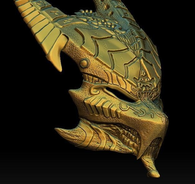 Anubis predator bio mask 3D model | CGTrader