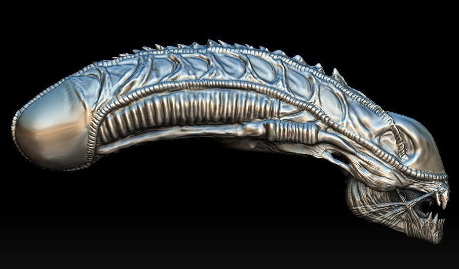 Alien warrior head 3D model | CGTrader