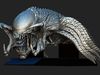 Predalien head bust and base 3D model | CGTrader