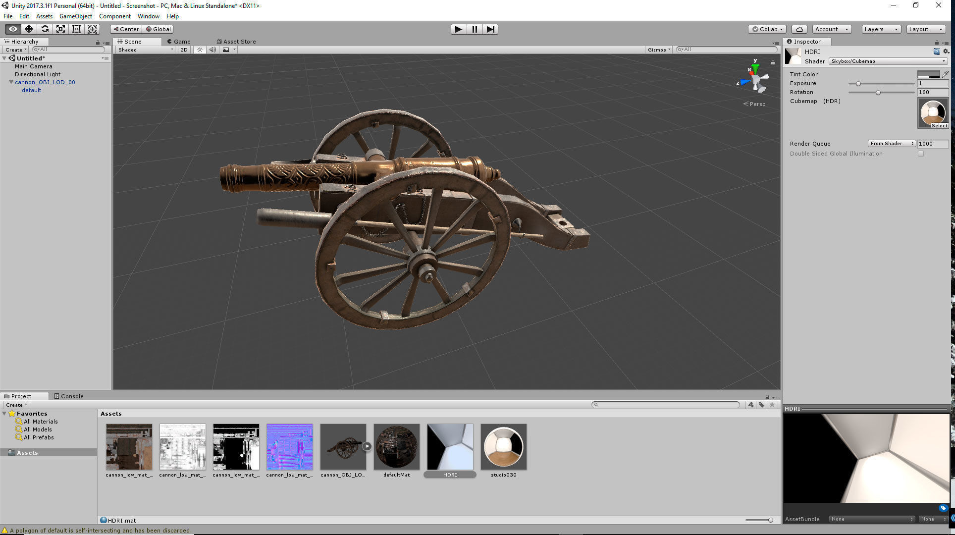 3D model Cannon on wheels VR / AR / low-poly | CGTrader
